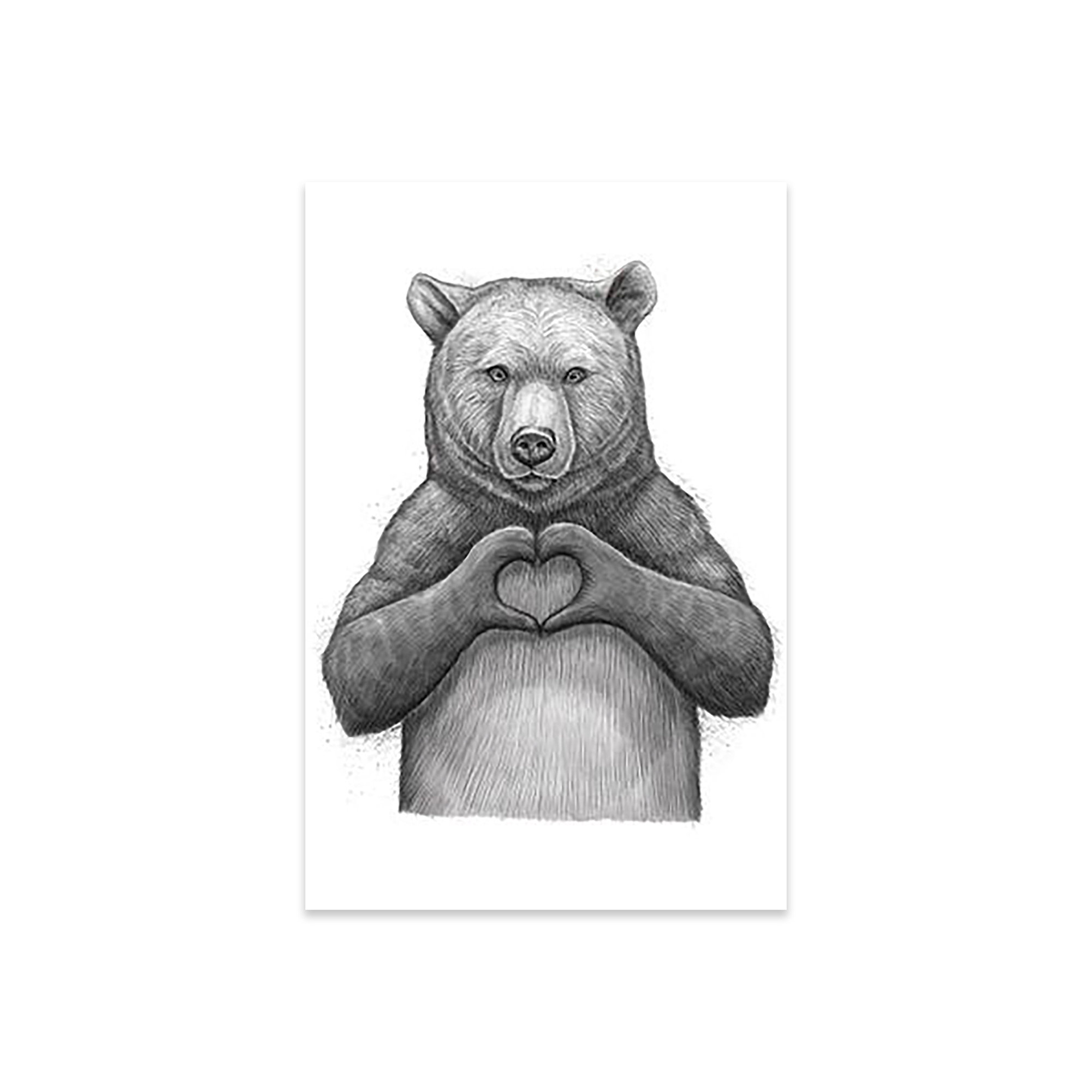 Trinx Bear with Love by Nikita Korenkov - Unframed Graphic Art | Wayfair